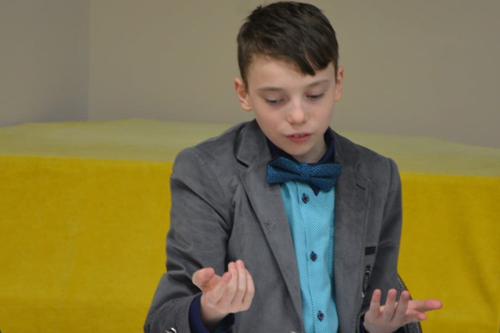 Copilul-poet Sebastian Remus Crăciun şi-a lansat a patra carte de poezii