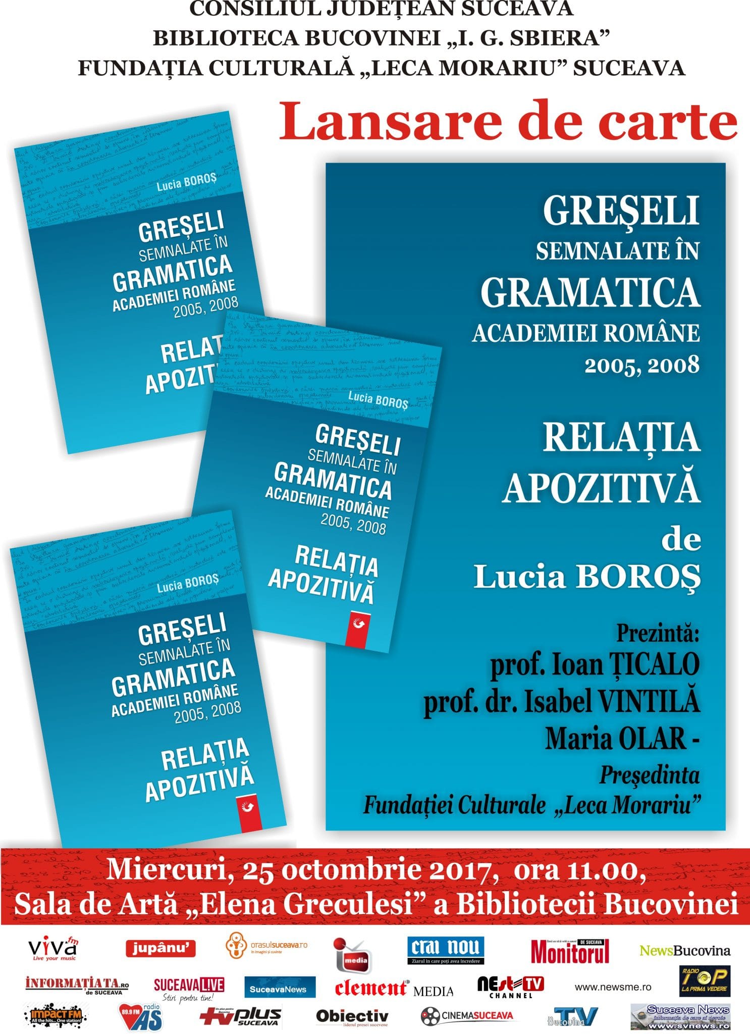 Lansarea cărții „Greșeli semnalate în Gramatica Academiei Române 2005 ...